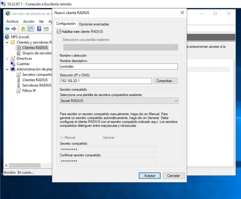 Configuración de un servidor NPS en Windows Server para la ...